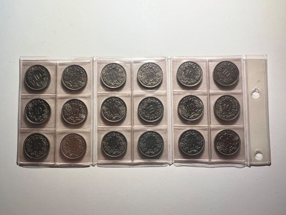 18x 10 Rp. Div. Jahrgänge ( 1955-1975 ) | Kaufen auf Ricardo