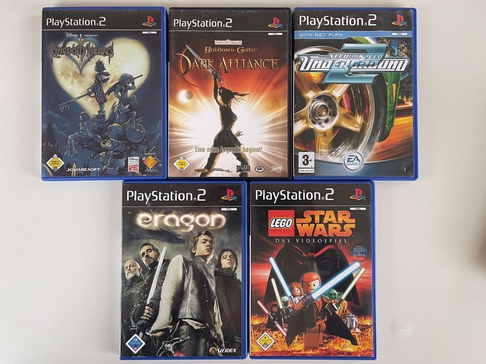 5 DIVERSE PS2 SPIELEN - LEGO STAR WARS, KINGDOM HEARTS ETC (Gebraucht ...