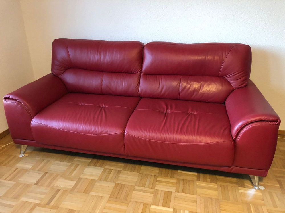 Sofa (echt Leder) | Kaufen auf Ricardo