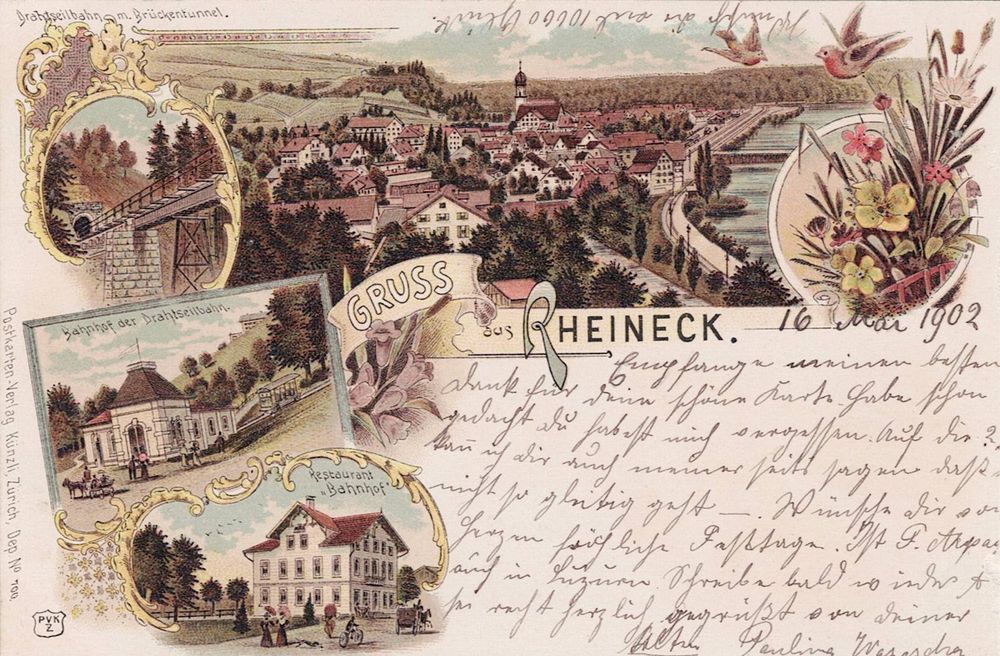 Rheineck AK Litho 1902 vom Verlag Künzli Zürich N. 700 | Kaufen auf Ricardo