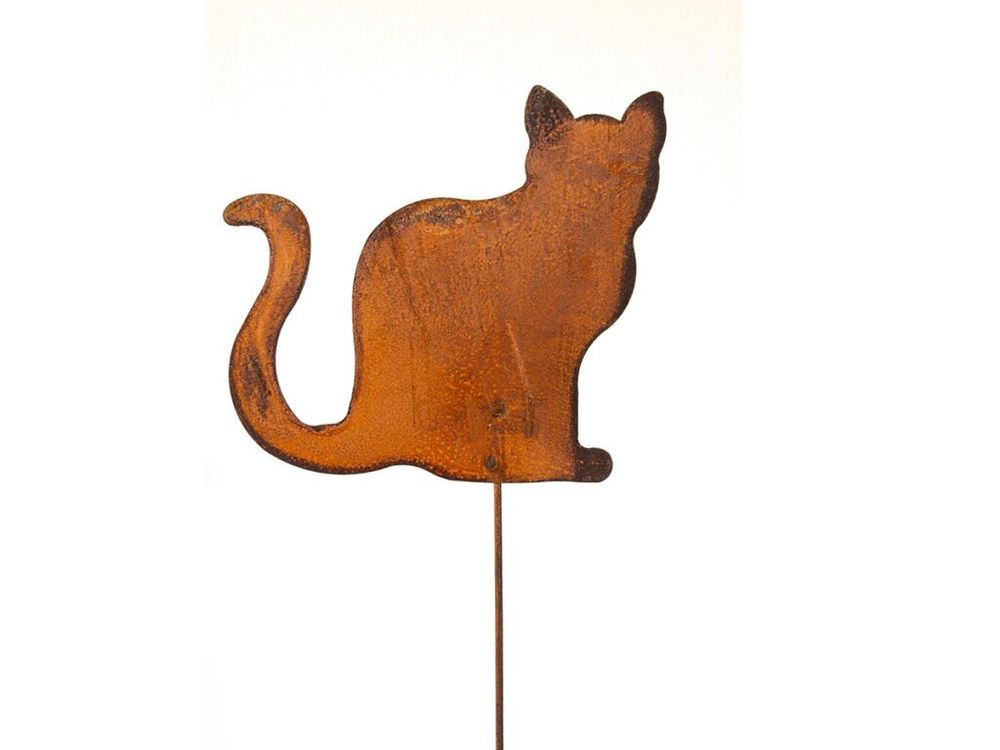 Katzen Set Rosteisen Gartenstecker 115-125cm Höhe | Kaufen auf Ricardo