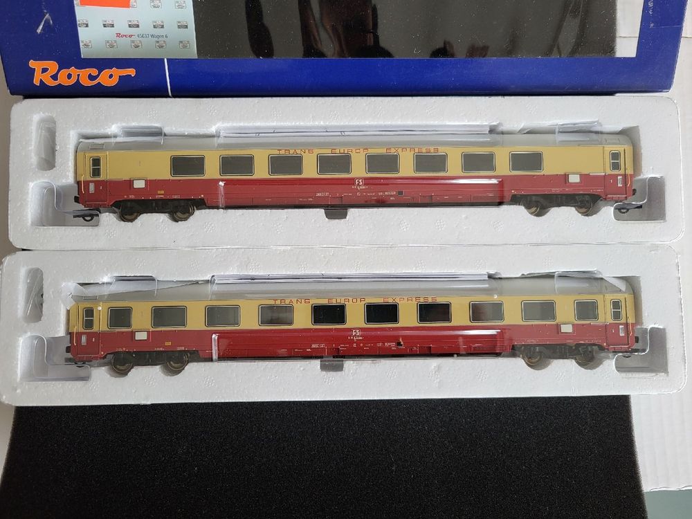 Roco 45636 + 45637 Voitures FS Grand Confort TEE Lemano (Neu (gemäss ...