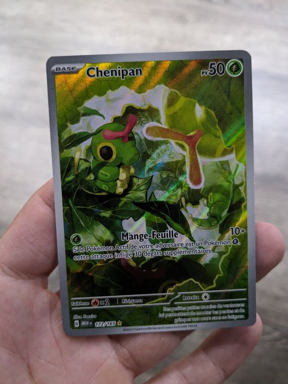Carte Pokemon 151 Chenipan Full art FR 171 / 165 (Gebraucht) in Monthey ...