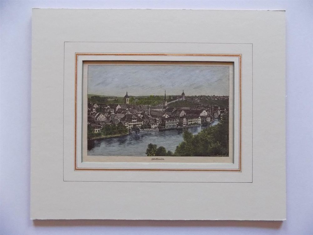 Schaffhausen Xylo koloriert | Kaufen auf Ricardo