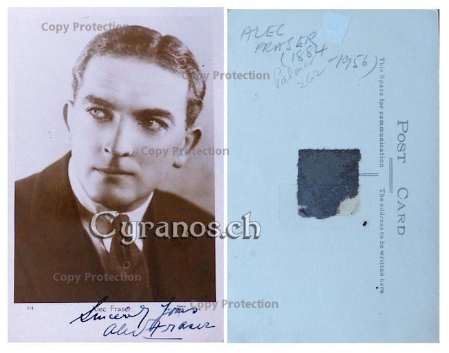 Alec Fraser (1884-1956) Schauspieler - Autogramm (Gebraucht) in Dietikon für CHF 14 – mit ...