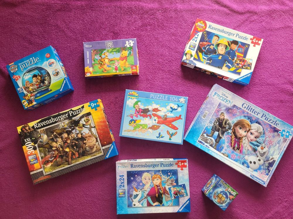 Grosses Marken Puzzle Set für Kinder (Gebraucht) in Müllheim Dorf für ...