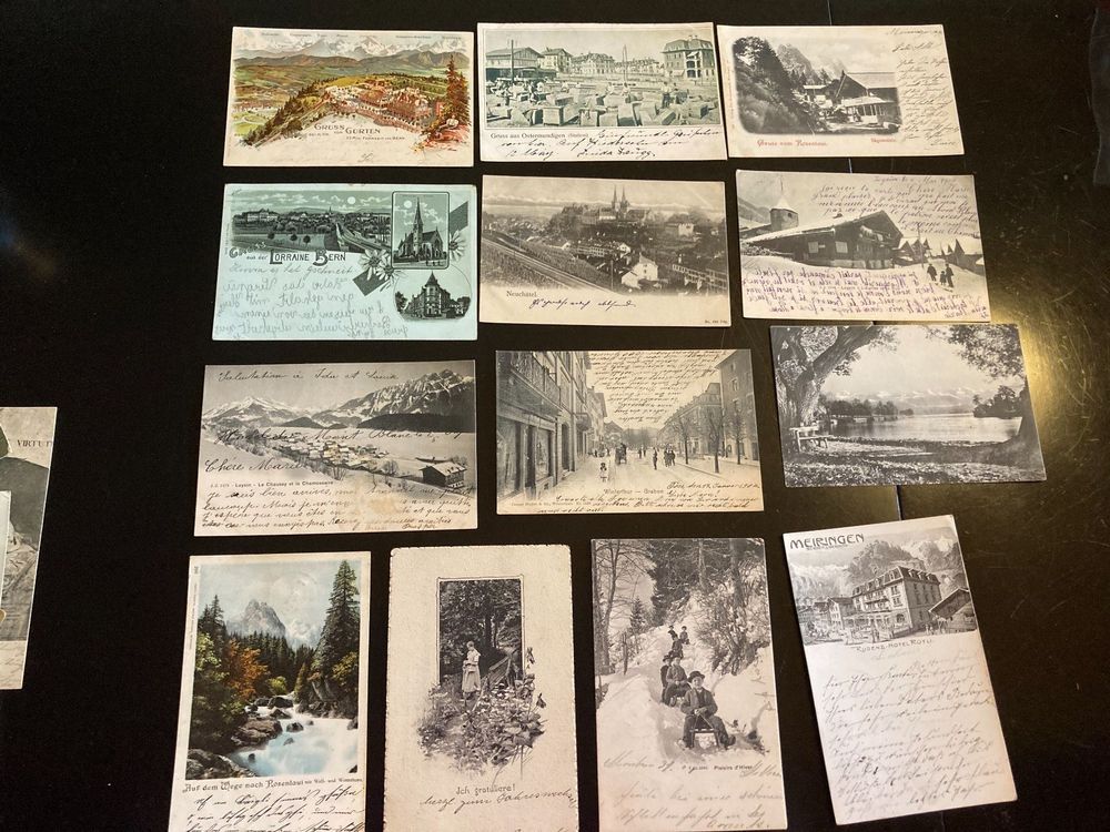 Nr.6 antike Ansichtskarten um1900 (Gebraucht) in Thun für CHF 44 – mit ...