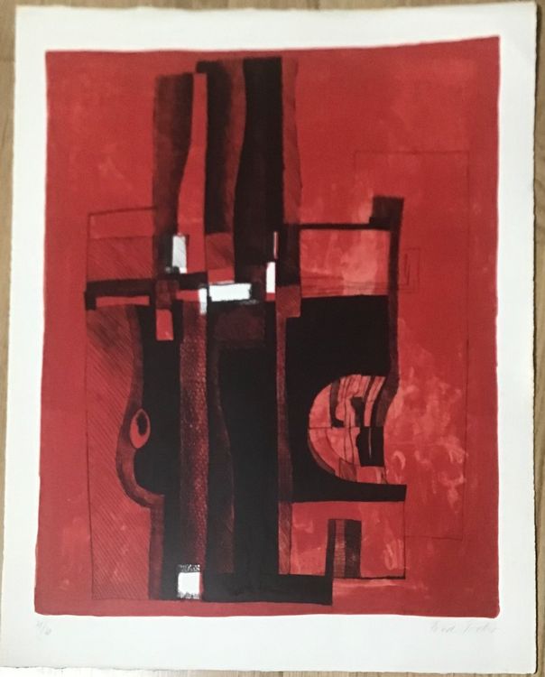 Fred TROLLER (1930-2002) Lithographie Handsigniert | Acheter sur Ricardo