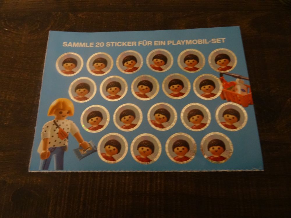 Migros Playmobil Mania 1 volle Karte ( 20 Sticker ) | Kaufen auf Ricardo