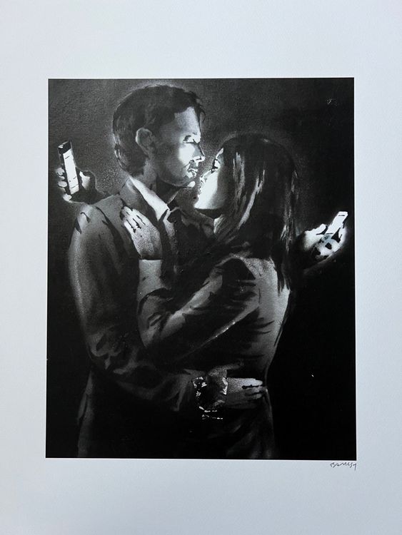 Banksy « Mobile Lovers » XL VERSION 133/150 (Neu (gemäss Beschreibung ...