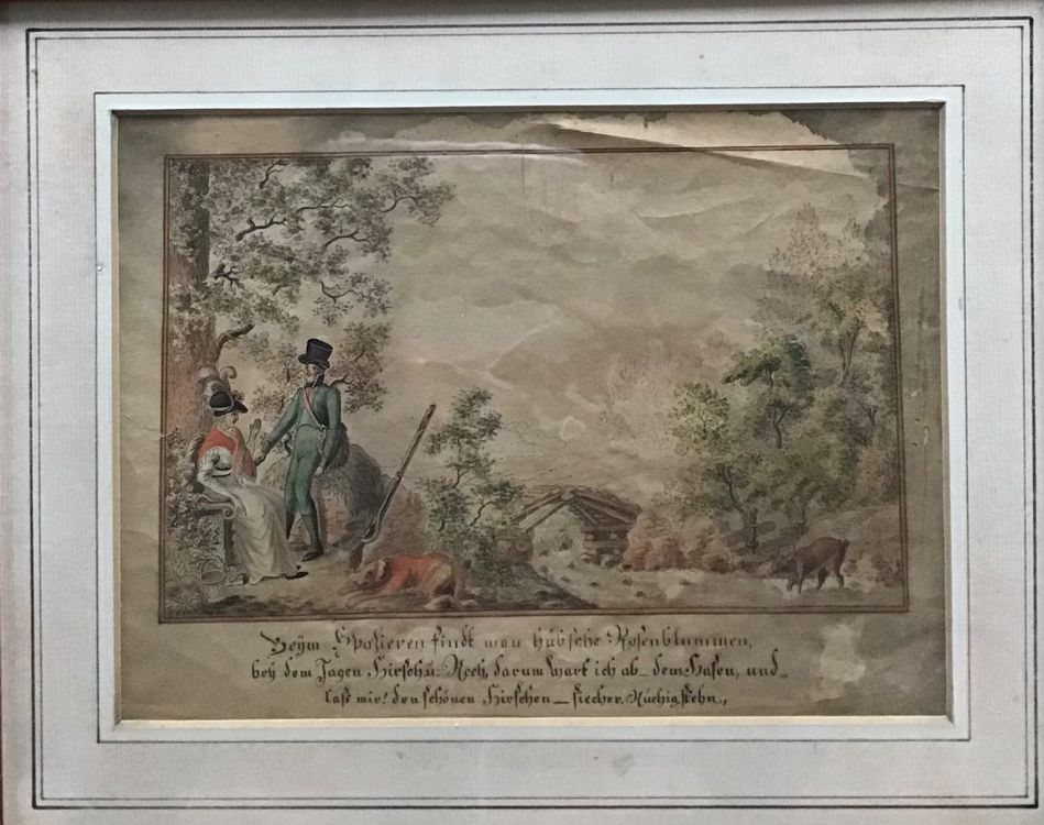 Antike Aquarell Beschriftet (Gebraucht) in Root für CHF 15 – mit Lieferung auf Ricardo kaufen