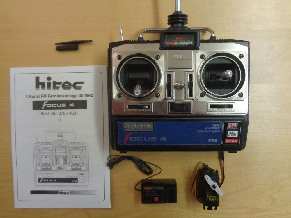 RC Set Hitec Focus 4 FM 40 MHz | Kaufen auf Ricardo