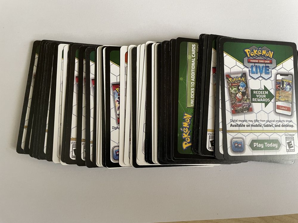 95 pokemon TGC codes (Neu (gemäss Beschreibung)) in Ostermundigen für ...
