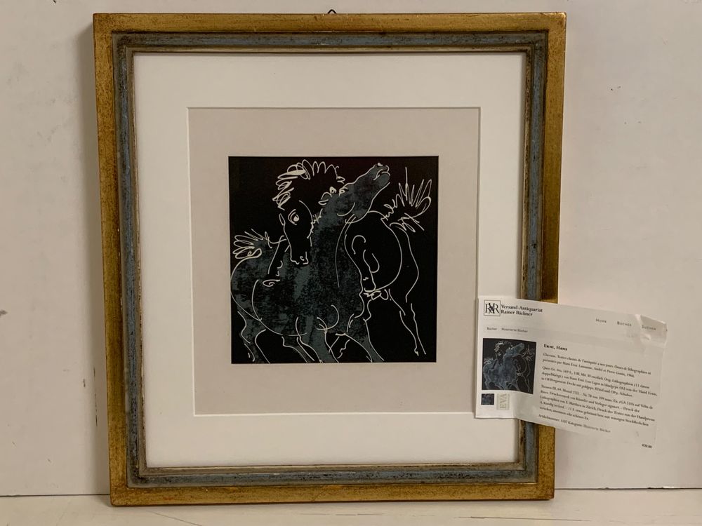Chevaux. Lithographie d’Hans ERNI. | Kaufen auf Ricardo