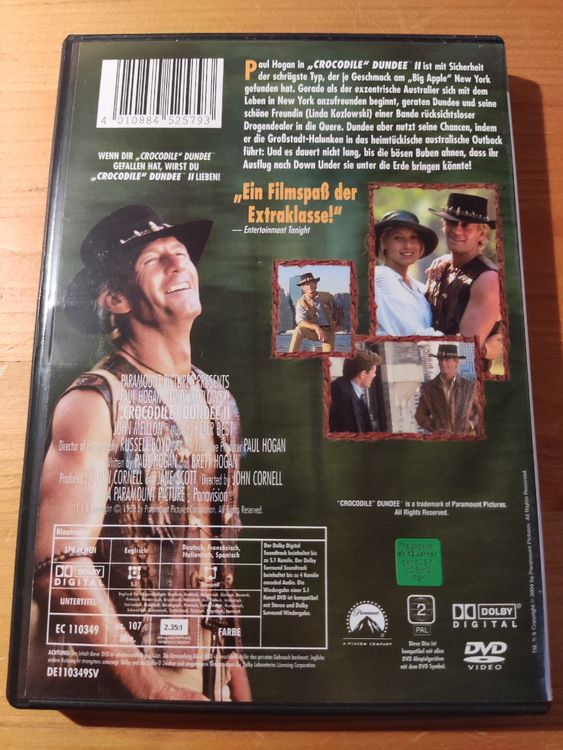 Crocodile Dundee II mit Paul Hogan (DVD) (D'occasion) à Oberembrach pour CHF 16 – avec livraison ...