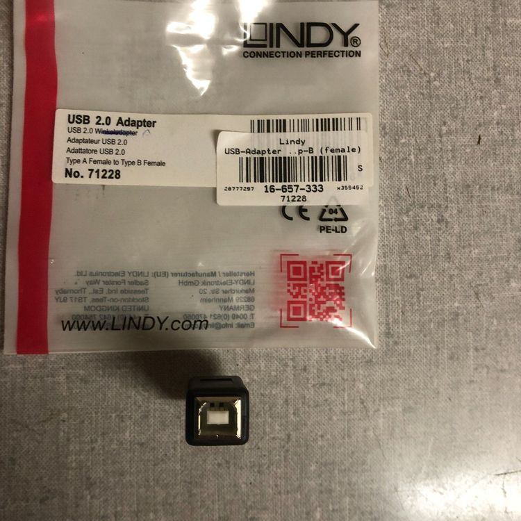 USB 2.0 Adapter LINDY USB Adapter Typ A-F/B-F | Kaufen auf Ricardo