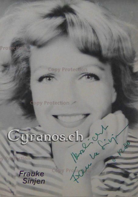 Frauke Sinjen (1940-2003) Schauspielerin - sign. Foto (Gebraucht) in ...