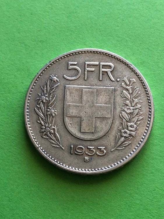 5 Fr. 1933 (Gebraucht) in Schötz für CHF 11 – mit Lieferung auf Ricardo kaufen