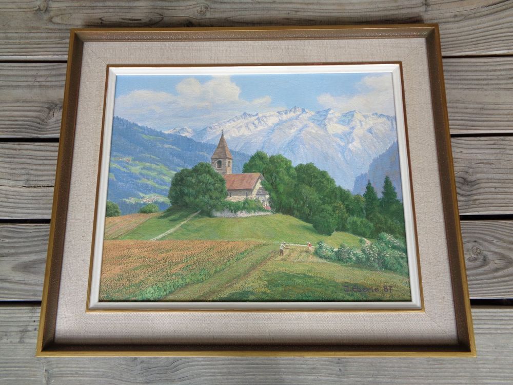 GEMÄLDE KIRCHE ST.CASSIAN SILS IM DOMLESCHG GRAUBÜNDEN SIG. (Gebraucht ...