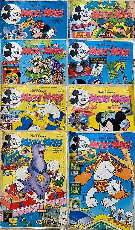 39 Micky Maus Comics Hefte aus den Jahren 1990/91/92 (Gebraucht) in ...