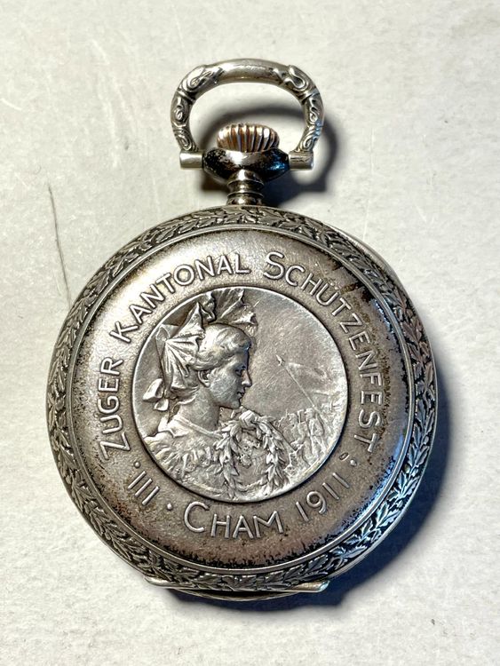 Schützenuhr - 3. Zuger Kantonal Schützenfest Cham 1911 (Gebraucht) in Murgenthal für CHF 330 ...