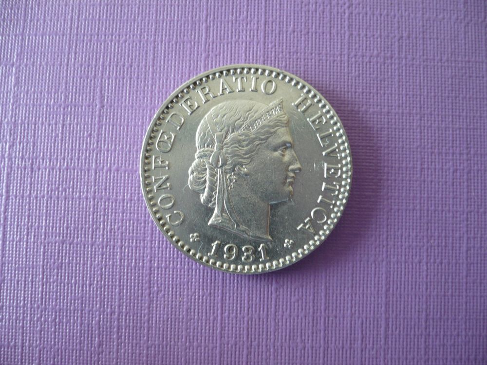 20 Rappen 1931 (Gebraucht) in Winterthur für CHF 1.45 – mit Lieferung auf Ricardo kaufen