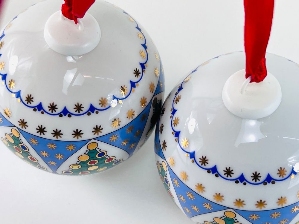 ROSENTHAL studio-haus Baumschmuck 2 Kugeln und 1 Glocke (Gebraucht) in ...