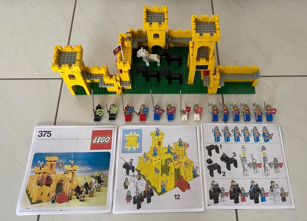 Lego 375 Gelbe Ritterburg (1978) - nahezu komplett (Gebraucht) in ...