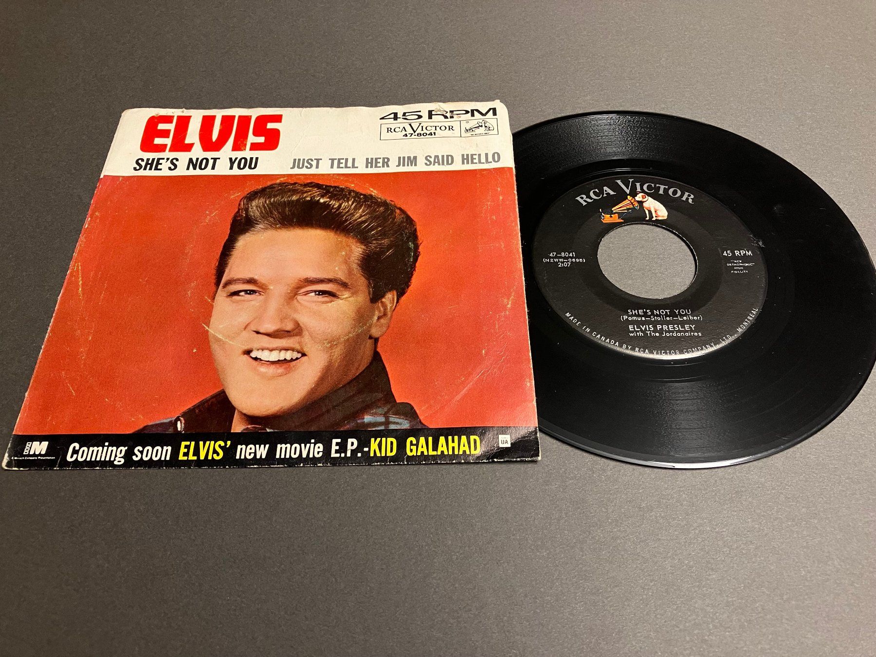 Elvis Presley / Single Just Tell Her Jim Said Hello / Kanada (Gebraucht ...