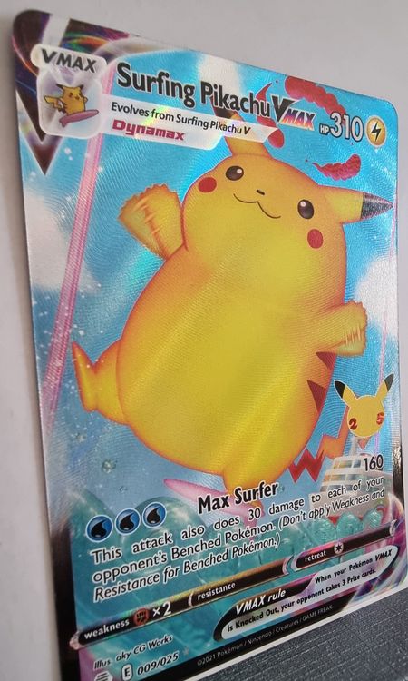 Pokémon Surfing Pikachu VMAX 009/025 Celebrations ENG (Gebraucht) in ...