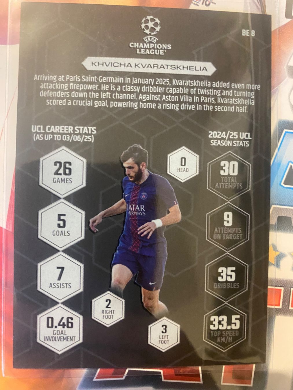 Topps Match Attax 25/26 Black Edge Kvaratskhelia BE8 (Neu (gemäss ...