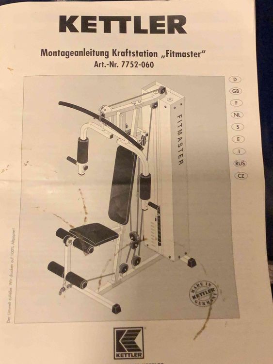 Kraftstation Kettler Fitmaster (Gebraucht) in für CHF 110 – nur ...