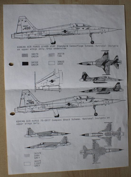 Decals 1/72 - F-5E Tiger II von Microscale Decals (Neu (gemäss Beschreibung)) in Koppigen für ...