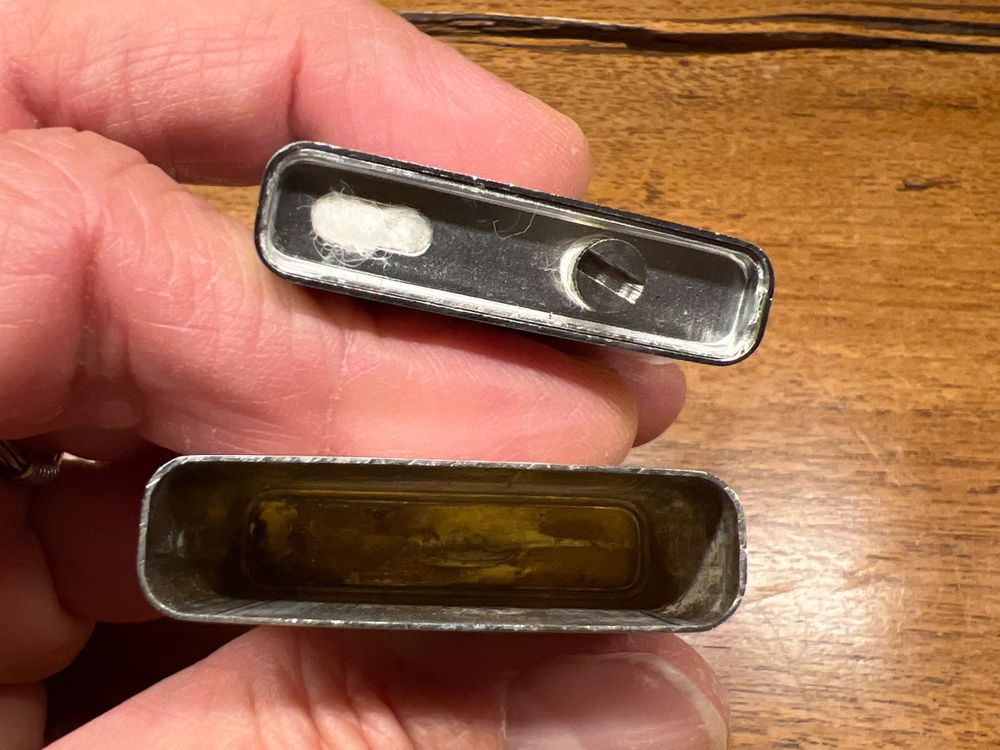 Vintage 1950s Swissair Colibri Mono gas Lighter in Box (Neu (gemäss Beschreibung)) in Luzern für ...