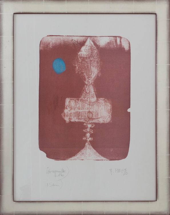 Rudolf Mirer - Harlekin, 1980, übermalte Lithografie (Gebraucht) in Basel für CHF 1100 – nur ...