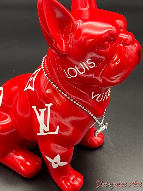 Louis Vuitton Französische Bulldogge - Handarbeit, signiert (Neu ...