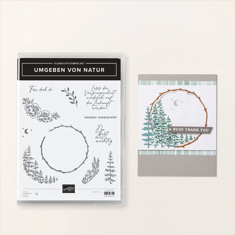 STEMPELSET KLARSICHT UMGEBEN VON NATUR (DEUTSCH) STAMPIN UP (Neu und originalverpackt) in Buch ...
