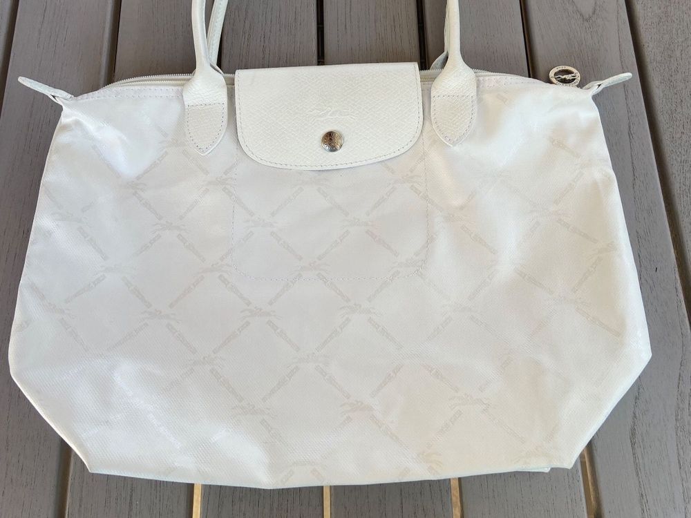 Longchamp Tasche Weiss Nylon