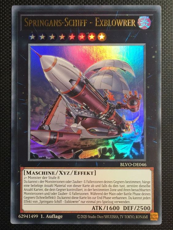 YUGIOH!! Springans-Schiff Exblowrer BLVO-DE046! Ultra Rare | Kaufen auf ...