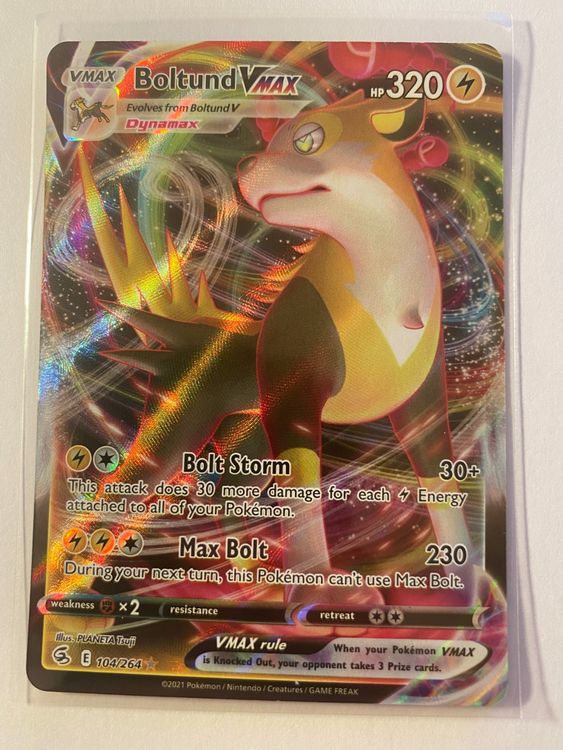 Pokemon Boltund VMax 104/264 Fusion Strike EN | Kaufen auf Ricardo