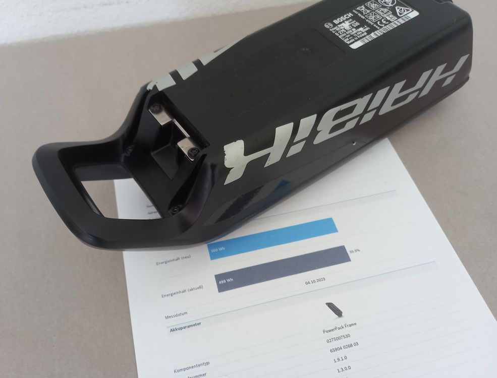 Bosch Powerpack 500 Haibike - 499Wh / 99.8% mit Messbericht | Kaufen ...