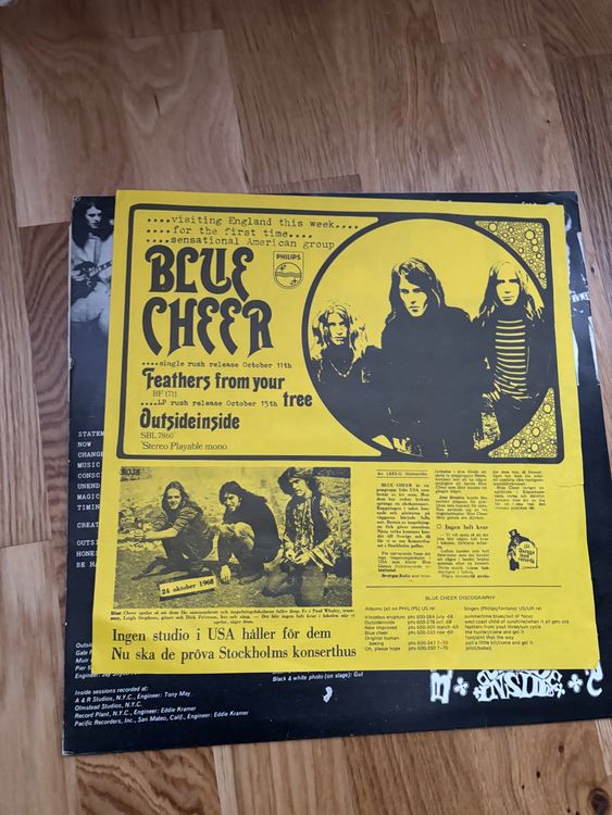 Blue Cheer - Outsideinside LP, proto Metal usa Heavy (Gebraucht) in ...