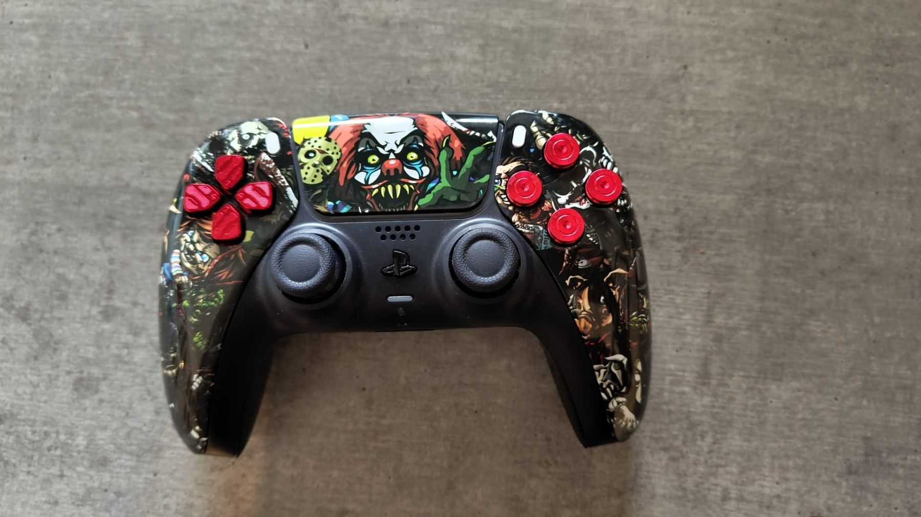 PS5 Controller Custom Horror Design - Top Zustand! (Neu (gemäss ...