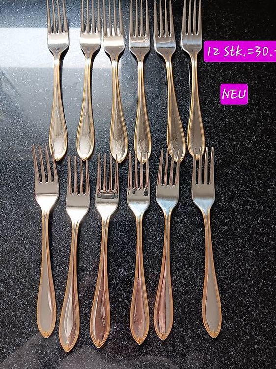 Neu; Besteck-Set 12 Gabeln 18/10 INOX (Gebraucht) in Staufen für CHF 30 ...