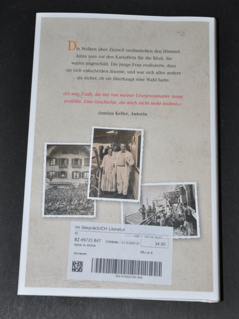Anna - Rösti, Zuckerrohr und Liebe - Annina Keller (Gebraucht) in Boll ...