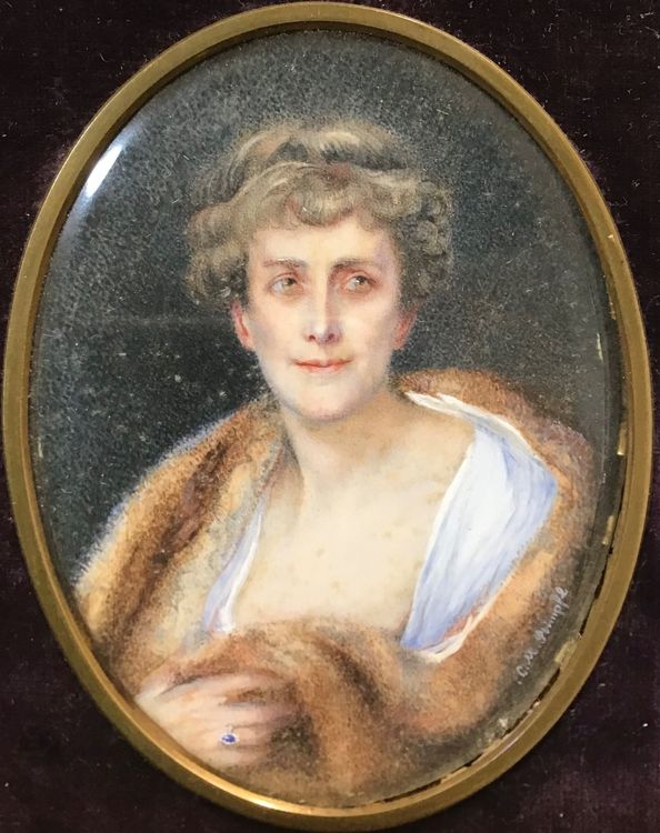 Antike Miniature Portrait Gemälde Unleserlich Signiert (Gebraucht) in Root für CHF 30 – mit ...