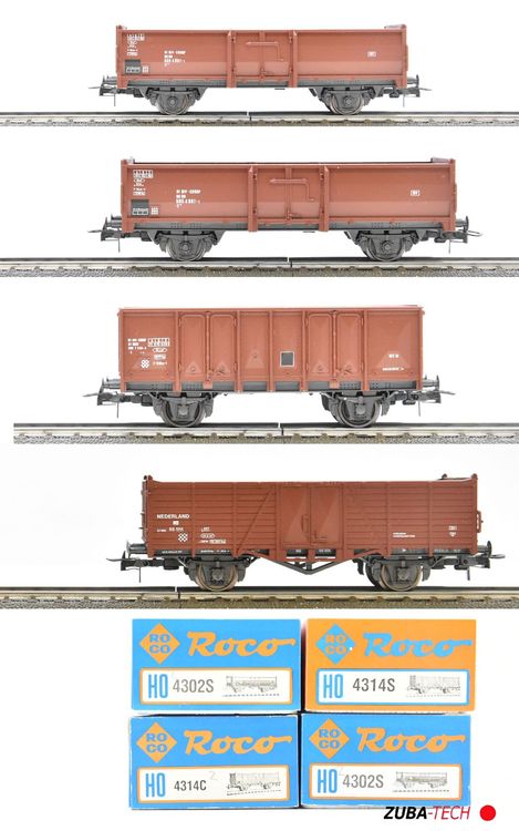 Roco 4x Hochbordwagen der DB H0 GS H0 mit OVP (Gebraucht) in St. Gallen für CHF 18 – mit ...