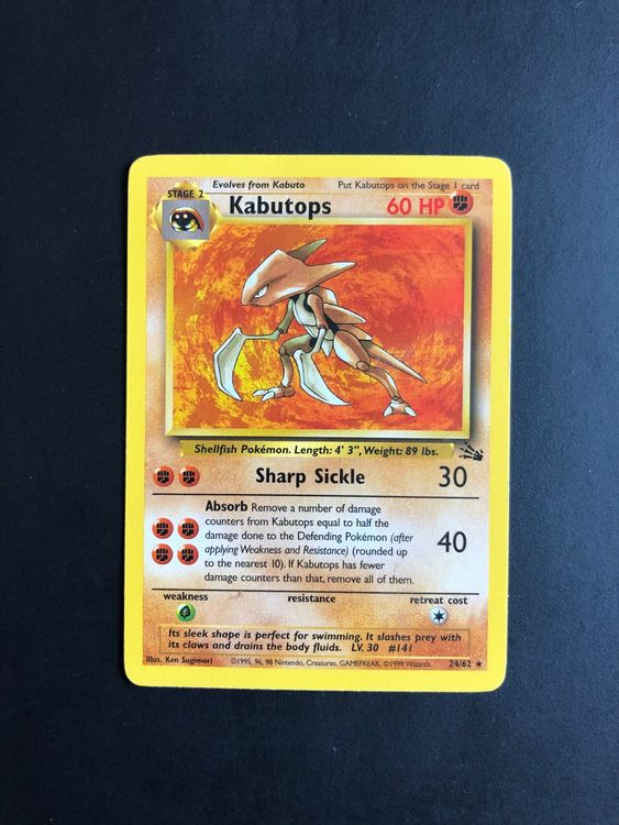 Fossil Kabutops rare 24/62 Ab 1 | Kaufen auf Ricardo