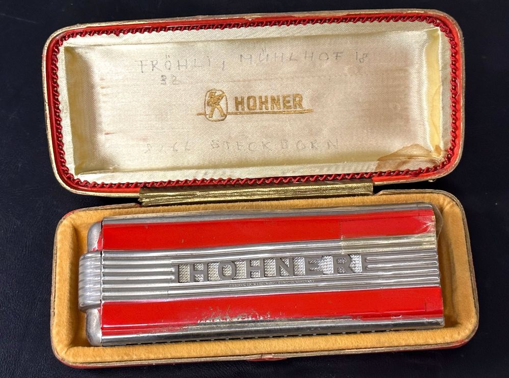 antike Hohner Mundharmonika Schnuuregiigä Art Deco (Gebraucht) in ...