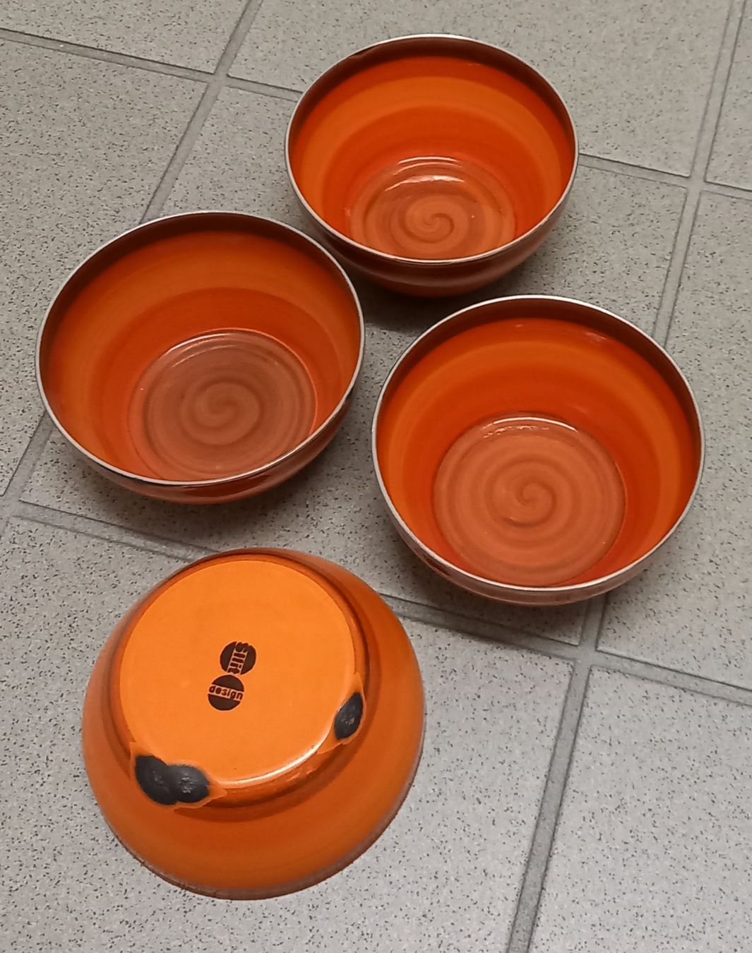 *MEALL - SCHÄLCHEN IN ORANGE - VINTAGE* DM 10.5/H 5/GEBR.SP. (Gebraucht ...